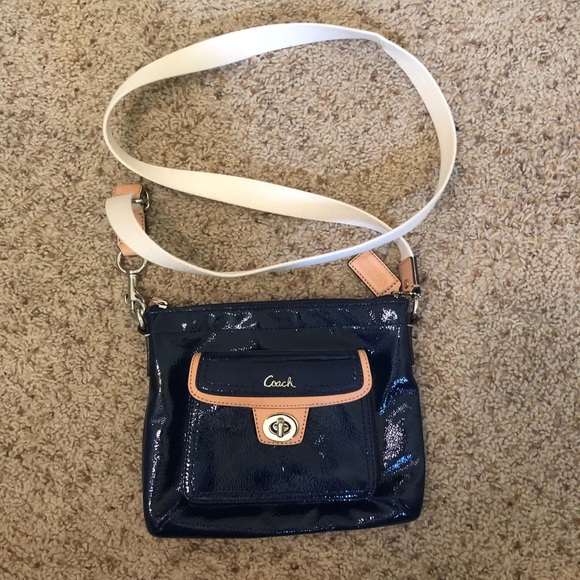 Coach | Bags | Coach Navy Blue Crossbody Bag | Poshmark